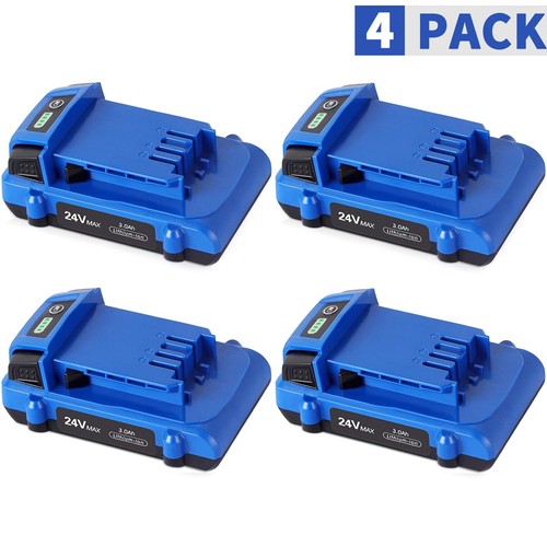4x 3 Ah For 24V Power Tool Lithium ion Battery 0673802 1051230 KB524-03 ...