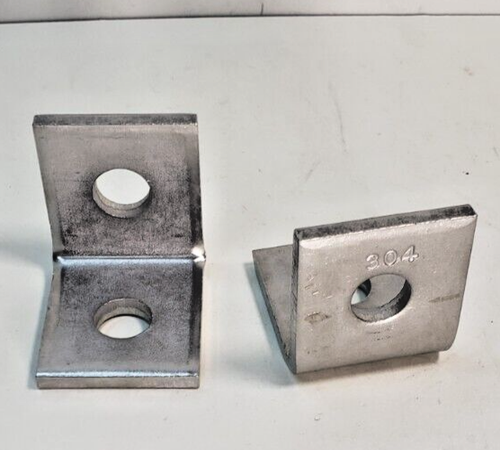 2-HOLE 304 STAINLESS STEEL 90 CORNER ANGLE FOR UNISTRUT CHANNEL BRACKET ...