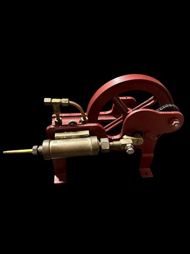 Homemade Miniature Steam Engine Model Flywheel Metal Vintage Chain ...