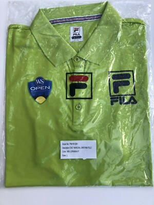 Fila Shirt Sz L Western & Southern Tennis Open Cincinnati ATP Tour Logo ...