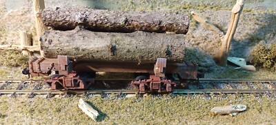 SET OF 3 On30 Scale 20 foot LOG CAR kit. (YOUR wheels/couplers). 3D ...