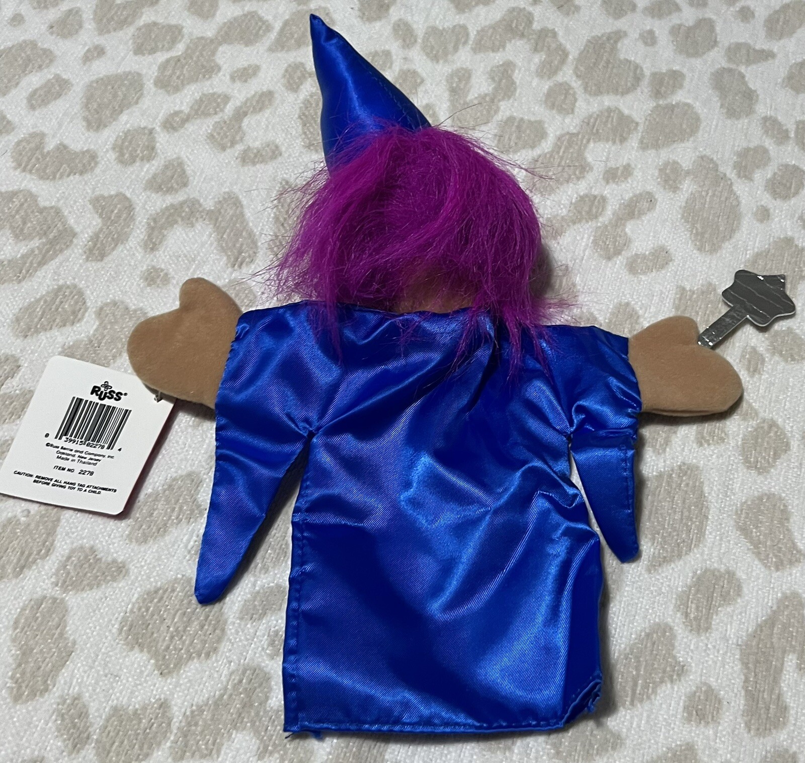 Russ Magic Troll Hand Puppet Wizard With Wand Vintage 90’s | eBay