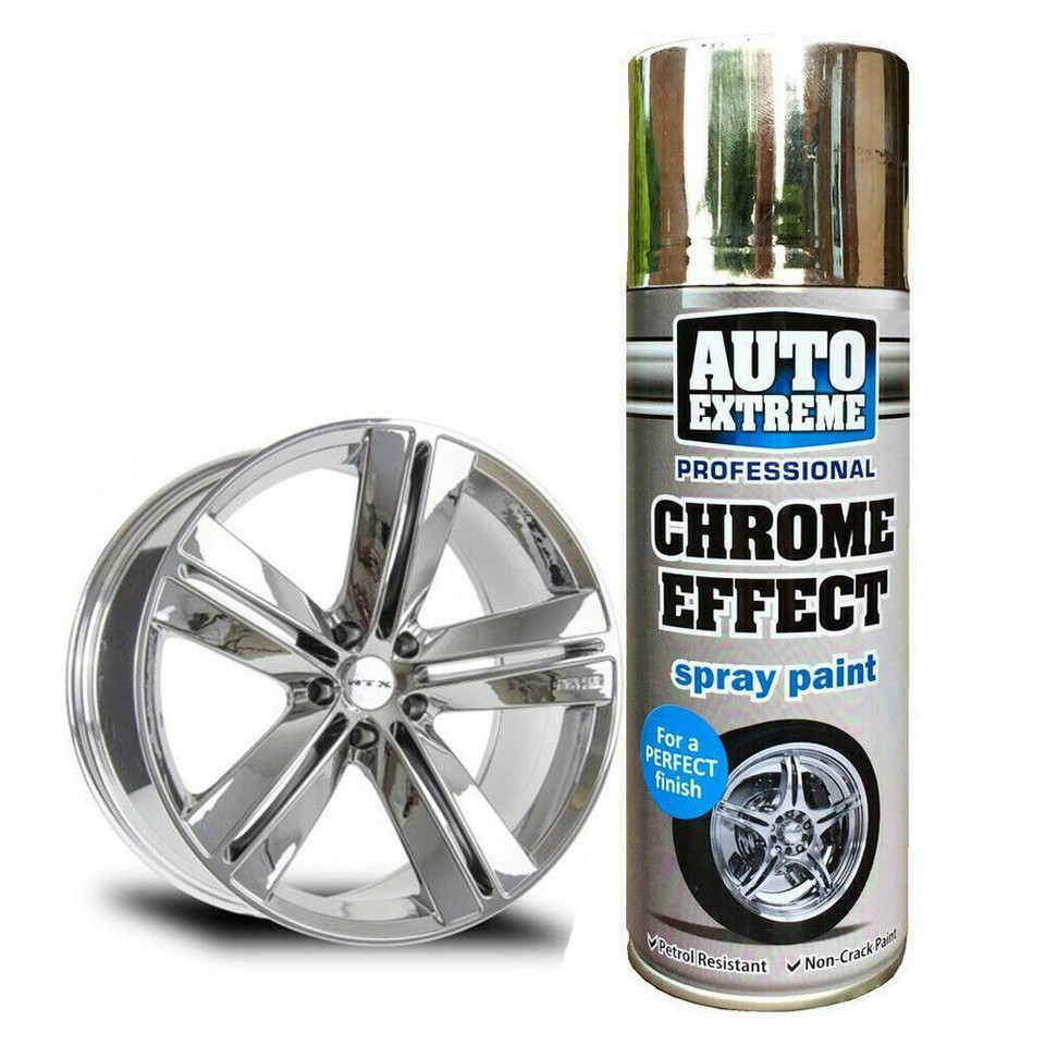Auto Extreme Chrome Metallic Effect Spray Paint Can Professional Car ...