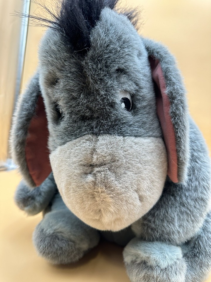 Disney Store Eeyore Super Plush Detachable Tail Stuffed 15" Winnie The ...