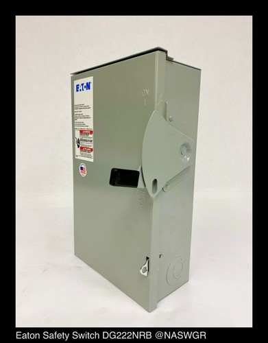 Eaton DG222NRB General Duty Safety Switch - 60A/240V/2P3W/N3R - Unused ...