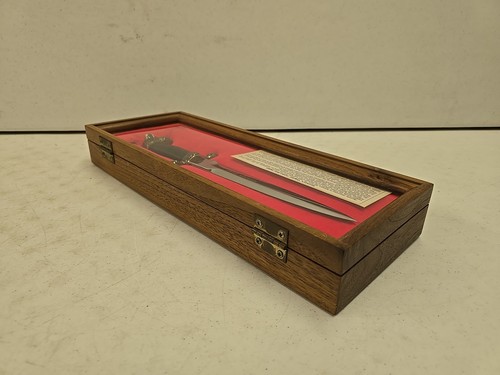 Vintage 1990 Kershaw Golden Boar Dagger In Case German WW1 Reissue 448/ ...