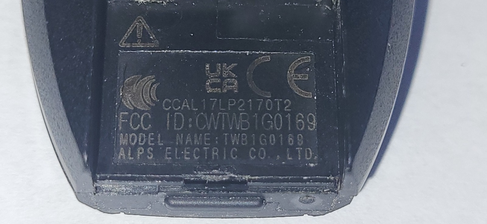 NISSAN Smart Key Fob Remote (Frq 433,92) Alps TWB1G0169 , pcb: 2EE ...