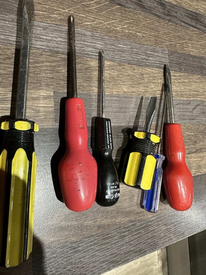 Job Lot Of 19 Used Screwdrivers Stanley Roebuk Stubby Precision Etc ...