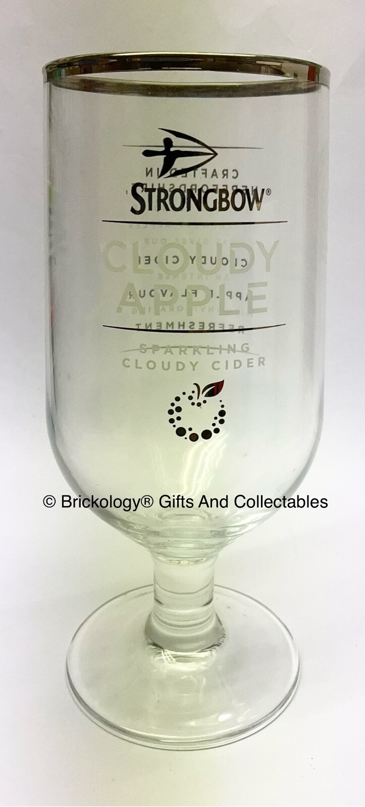 Strongbow Cloudy Apple Cider Pint Glass Boxed Ltd Ed Man Cave Home Bar ...