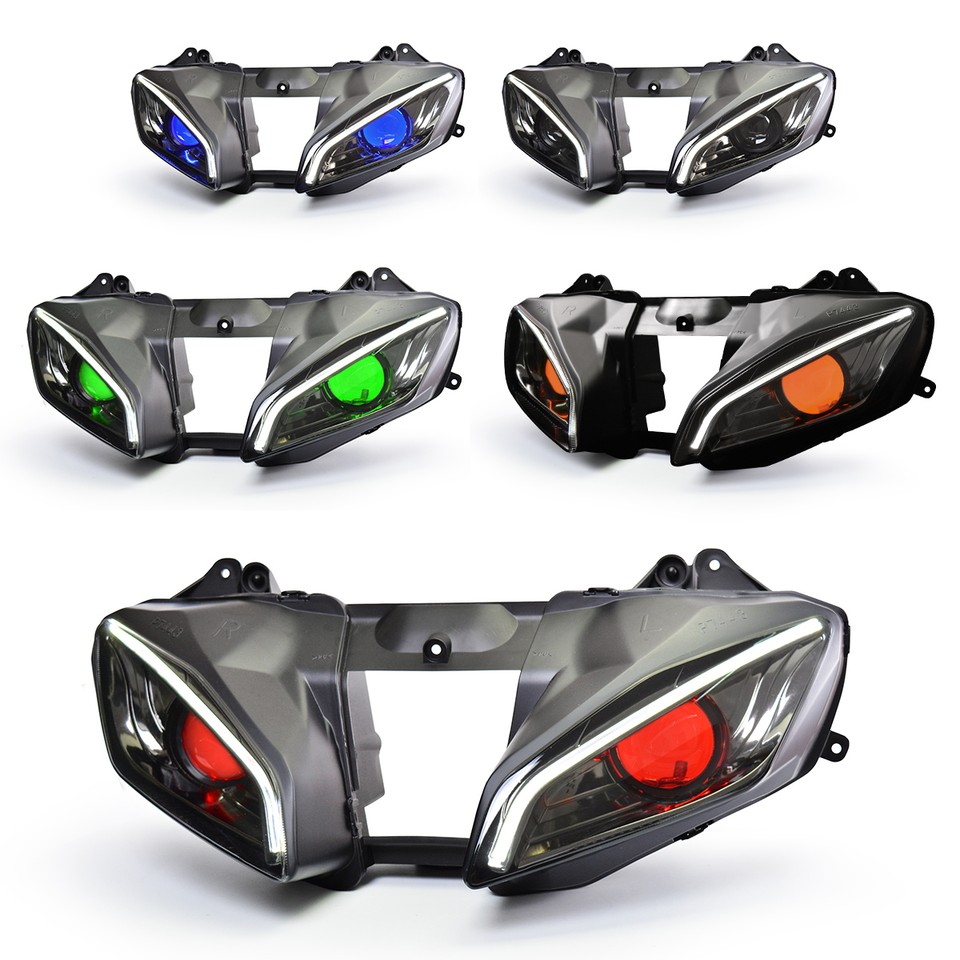 1X LED Headlight Assembly for Yamaha YZF R6 2008-2016 Front DRL Demon ...