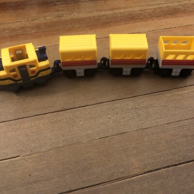 Geotrax Construction 3 piece yellow Train | eBay