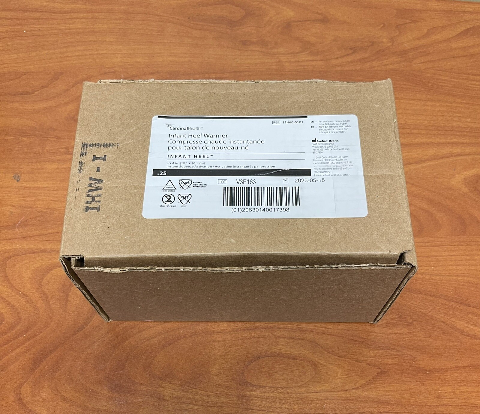 Cardinal Health 4 x 4" Instant Infant Heel Warmer 25/Box 11460-010T ...
