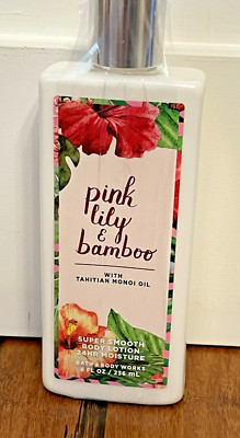 Bath & Body Works PINK LILY & BAMBOO Lotion with Monoi Oil Discontinued ...