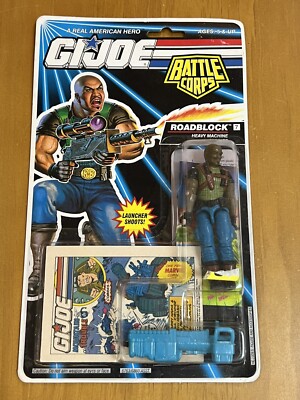 1992 Hasbro Gi Joe ARAH Battle Corps Roadblock Heavy Machine Gunner 7 ...