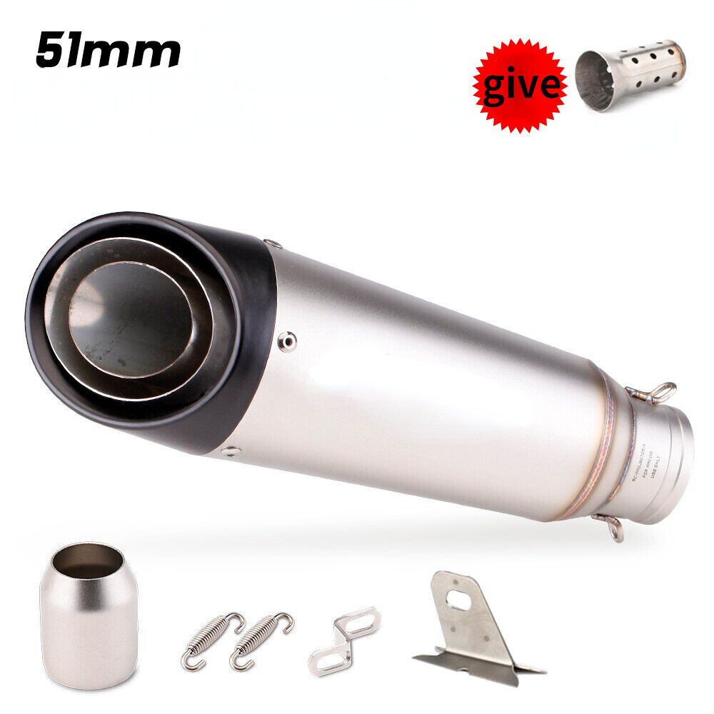 Universal Motorcycle ATV Exhaust Muffler Pipe Slip-on WIth DB Killer ...