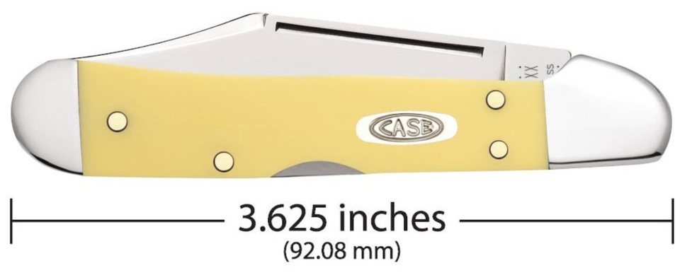 CASE XX 30116 MINI COPPERLOCK POCKET KNIFE CARBON STEEL YELLOW ...