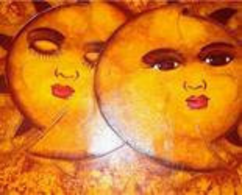 2003 Tony Almonte "Eclispe" Dominican Contemporary Love Romantic Art ...