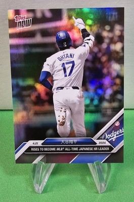 Shohei Ohtani 2024 Topps Now All Time Japanese HR Leader KANJI FOIL ...