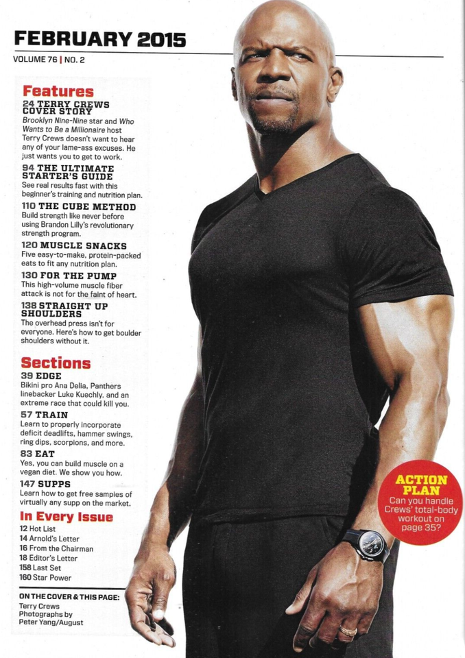 Muscle And Fitness Magazine Terry Crews Ultimate Starter Guide Cube ...