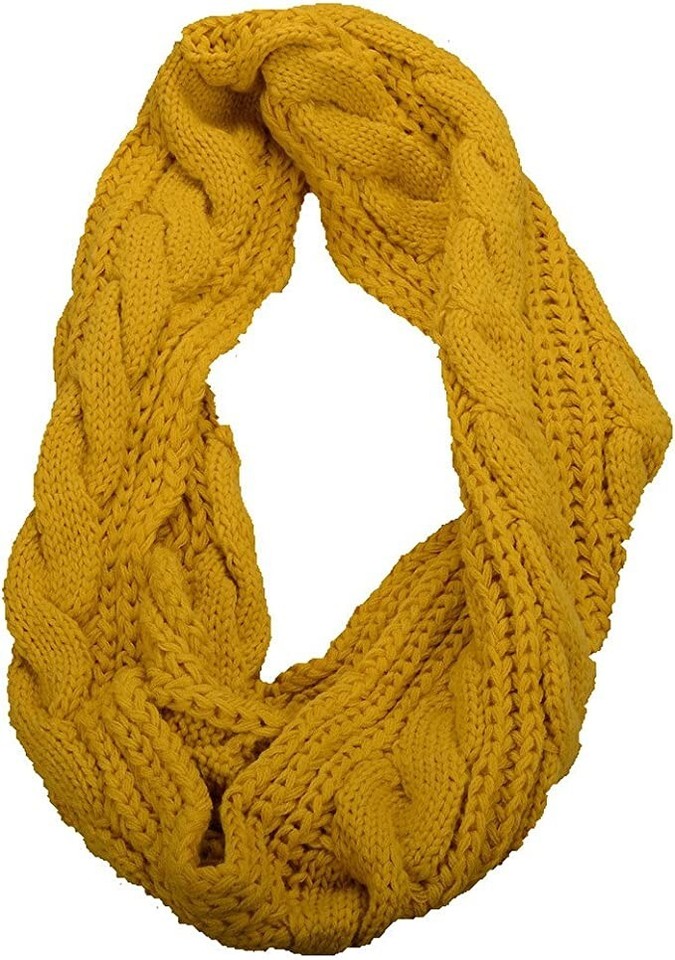 NEOSAN Womens Thick Ribbed Knit Winter Infinity Circle Loop Scarf | eBay