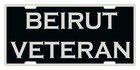 Beirut Veteran Custom License Plate Emblem Patriotic Version | eBay