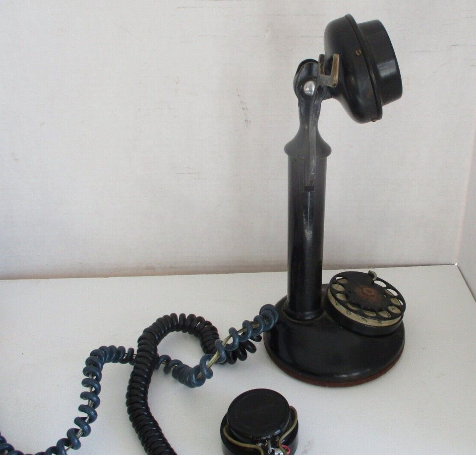 Vintage 1920 Western Electric Candletstick Telephone with dial | eBay