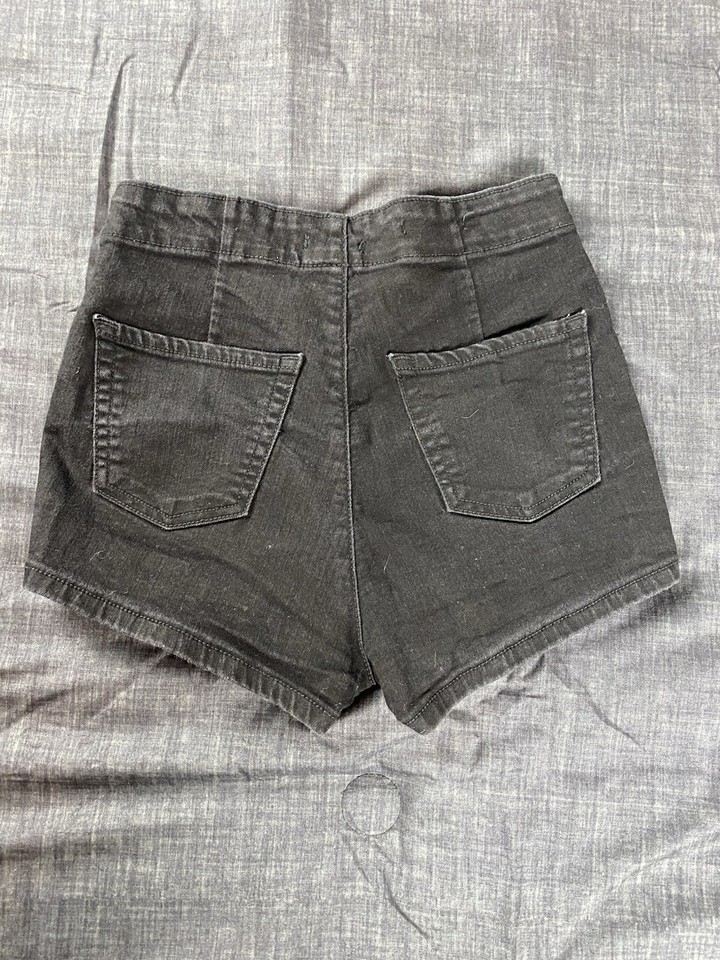 Wild Fable High Rise Denim Shorts Women Size 0 Black | eBay UK
