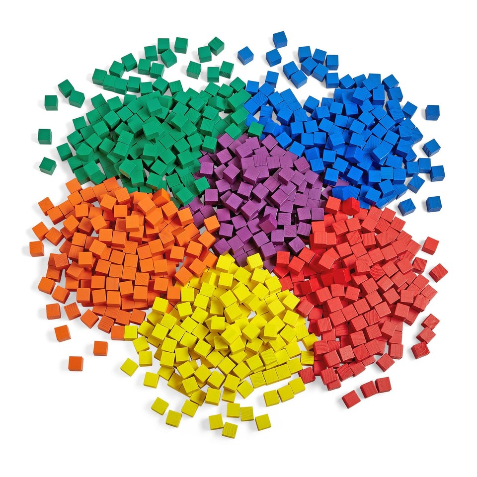 hand2mind Wood Blocks Teacher Counting Blocks for Math Classroom ...