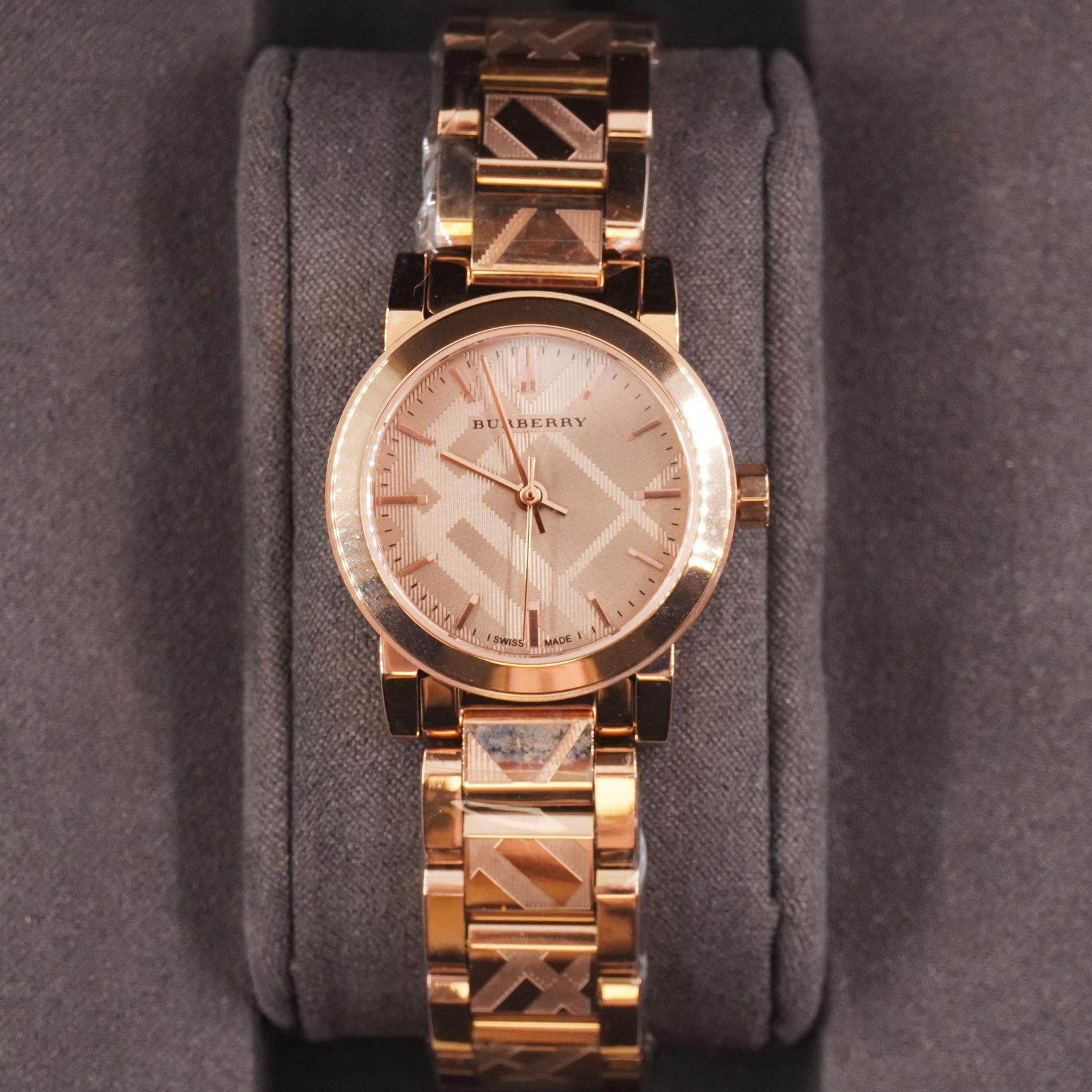 Burberry The City Rose Gold Toned Stainless Steel Quartz Women's Watch ...