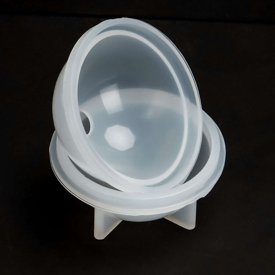 5Pcs Silicone Ball Mould Sphere Mold Balls Epoxy Resin Casting DIY ...