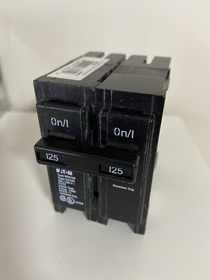 Eaton BR 2125 125Amp Double Pole Standard Trip Circuit Breaker | eBay