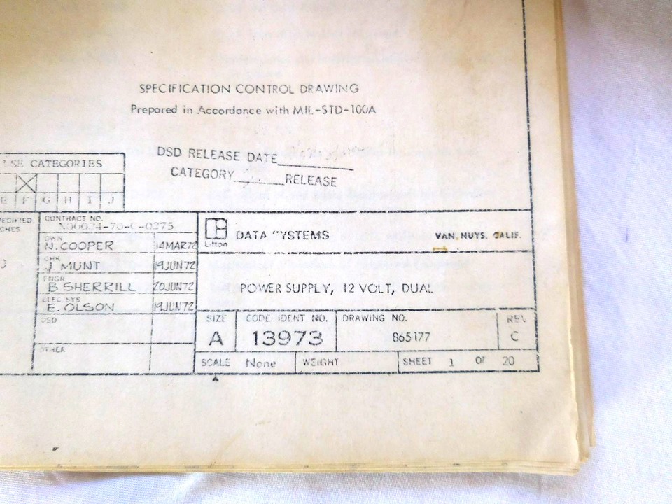 400 Hz Rantec Dual 12 VDC 5 Amps 3 Phase Power Supplies MIL SPEC 2 each ...