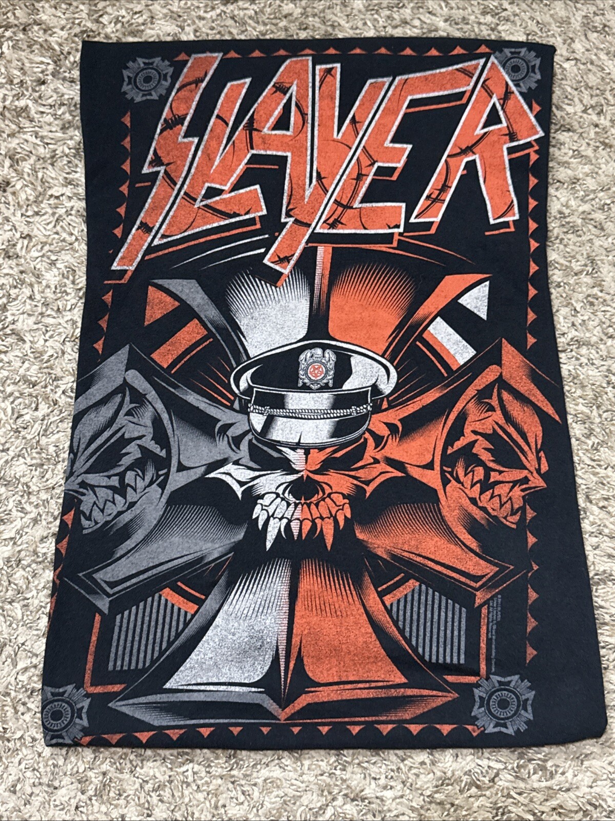 2014 Slayer Propaganda Skull & Cross Metal Rock Band … - Gem
