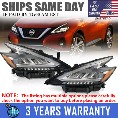 Headlight For 2019-2021 Nissan Murano LED Headlamp 26010-9UF0D ...