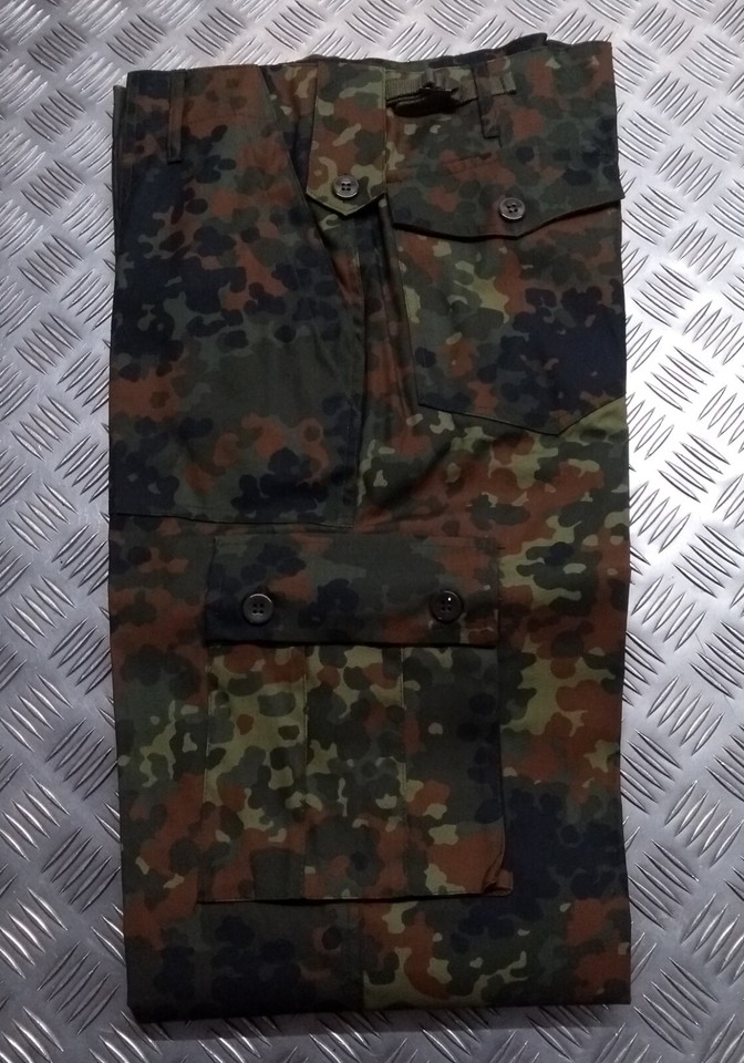 Flecktarn Camo Trousers Military Style Combat / Field Army Pants All ...