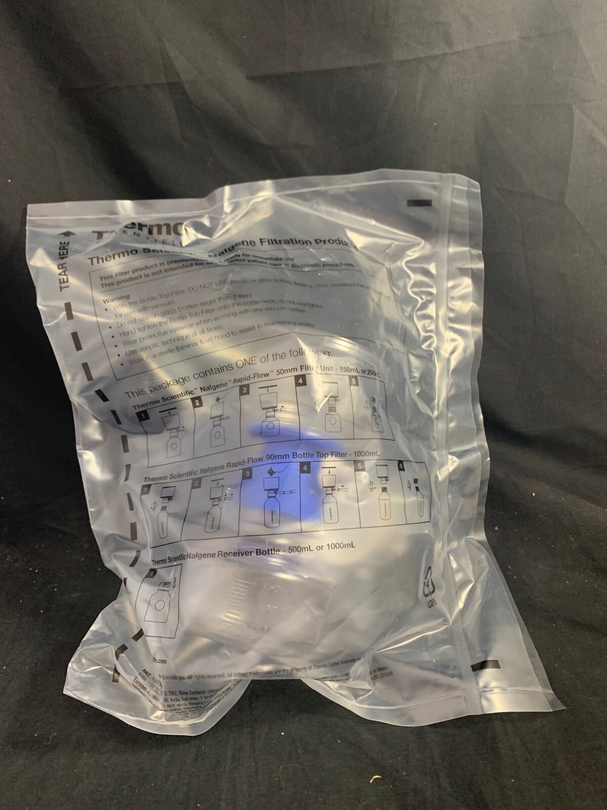 THERMO SCIENTIFIC 500/1000mL Nalgene Rapid-Flow Sterile Vacuum Filter ...