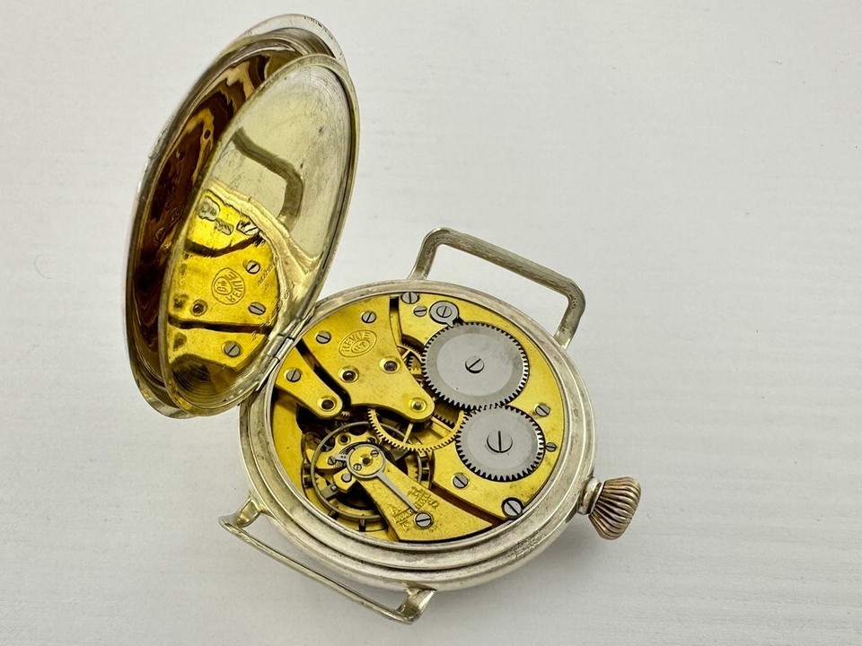 Revue Laco Aviator Luftwaffe Pilot WWII Vintage 1939-1945 Swiss Silver ...