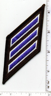 Police Dept. Longevity Triple Blue Patch (Hash Mark) 15 - 19 Years ...