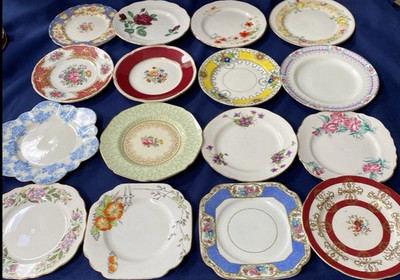 Pretty Side Plates Floral Vintage Weddings Cafes Tea Parties Sold ...