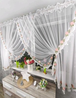 Amazing Stunning Voile Net Curtain Ready Made To Hang /Voiles/Firany ...