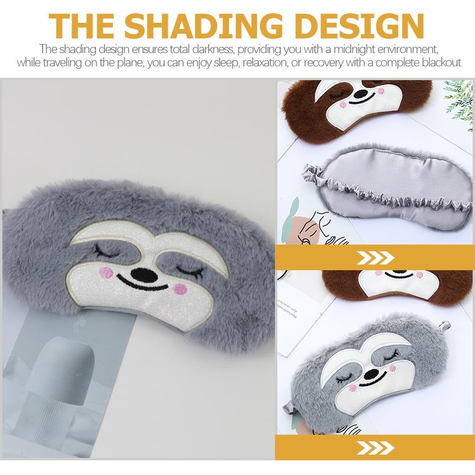 Eye Sleeping Patch Sloth Cute Mask Cover Light Blocking Masks for ...
