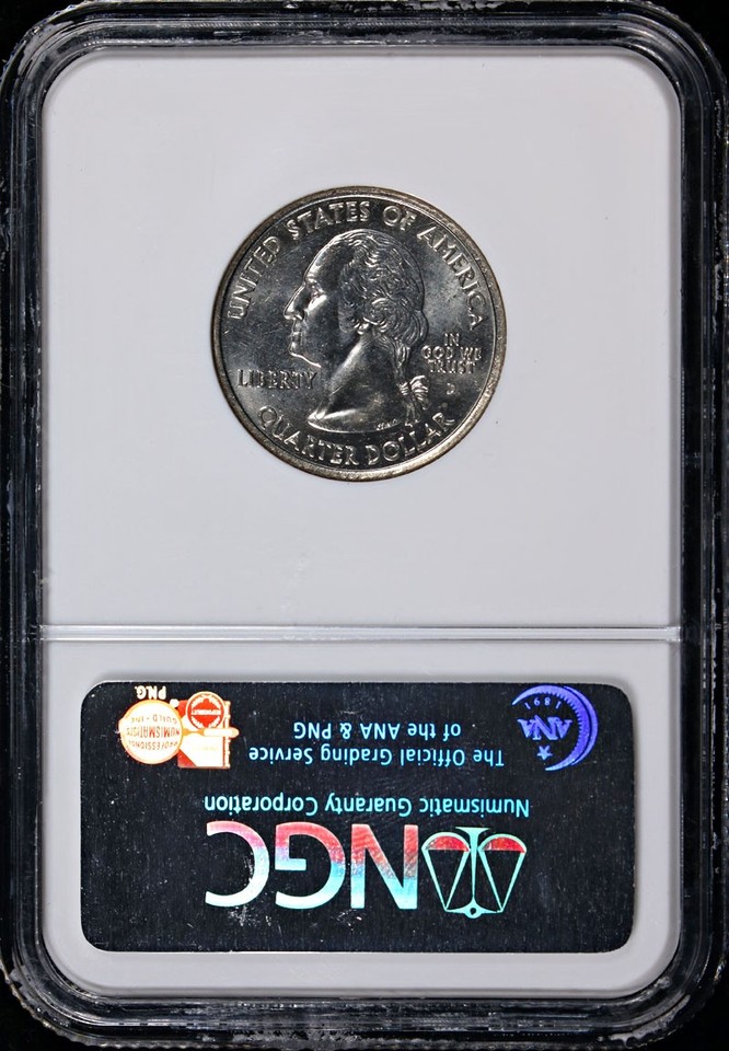 2004-D Wisconsin Statehood Quarter Extra Leaf Low NGC MS66 Superb Eye ...