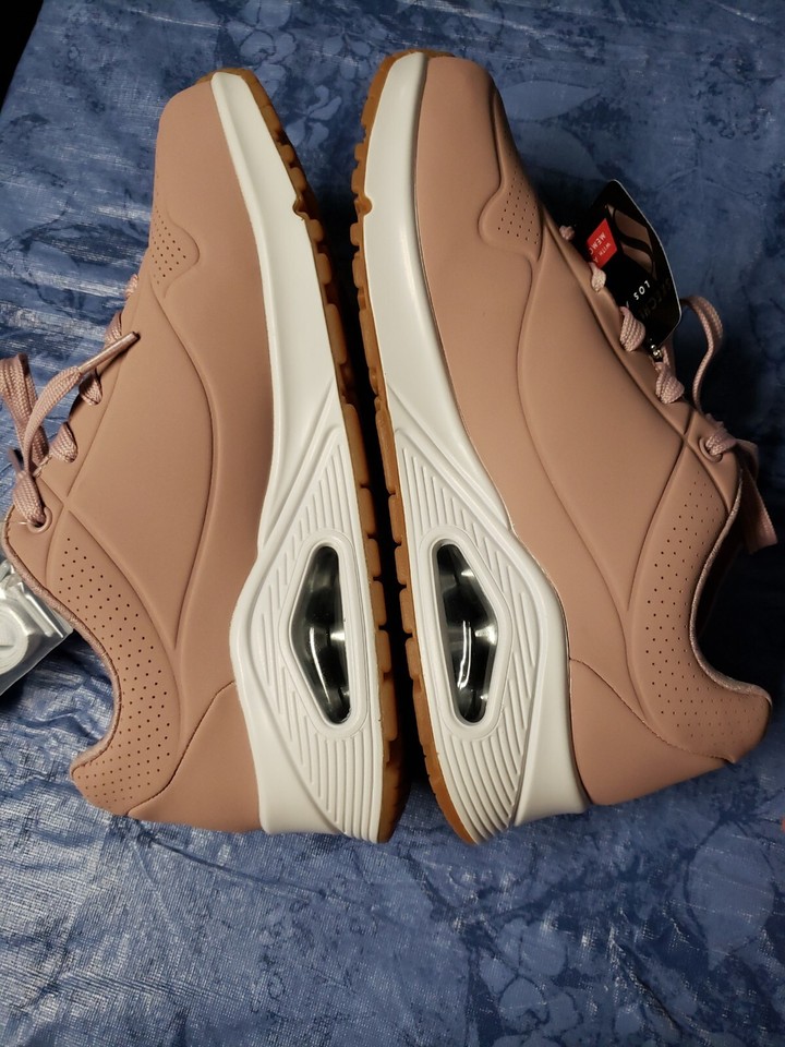 Skechers Street Los Angeles Uno w/Air Cooled Memory Foam 8.5 Blush Pink ...