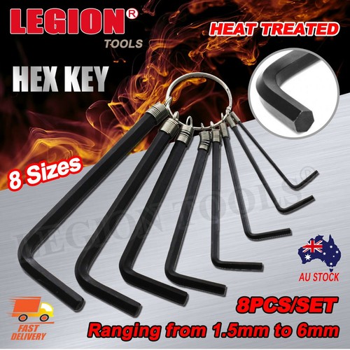8pcs Set Metric Allen Key Hex Keys Alan Allan Wrench Steel Tools 1.5mm ...