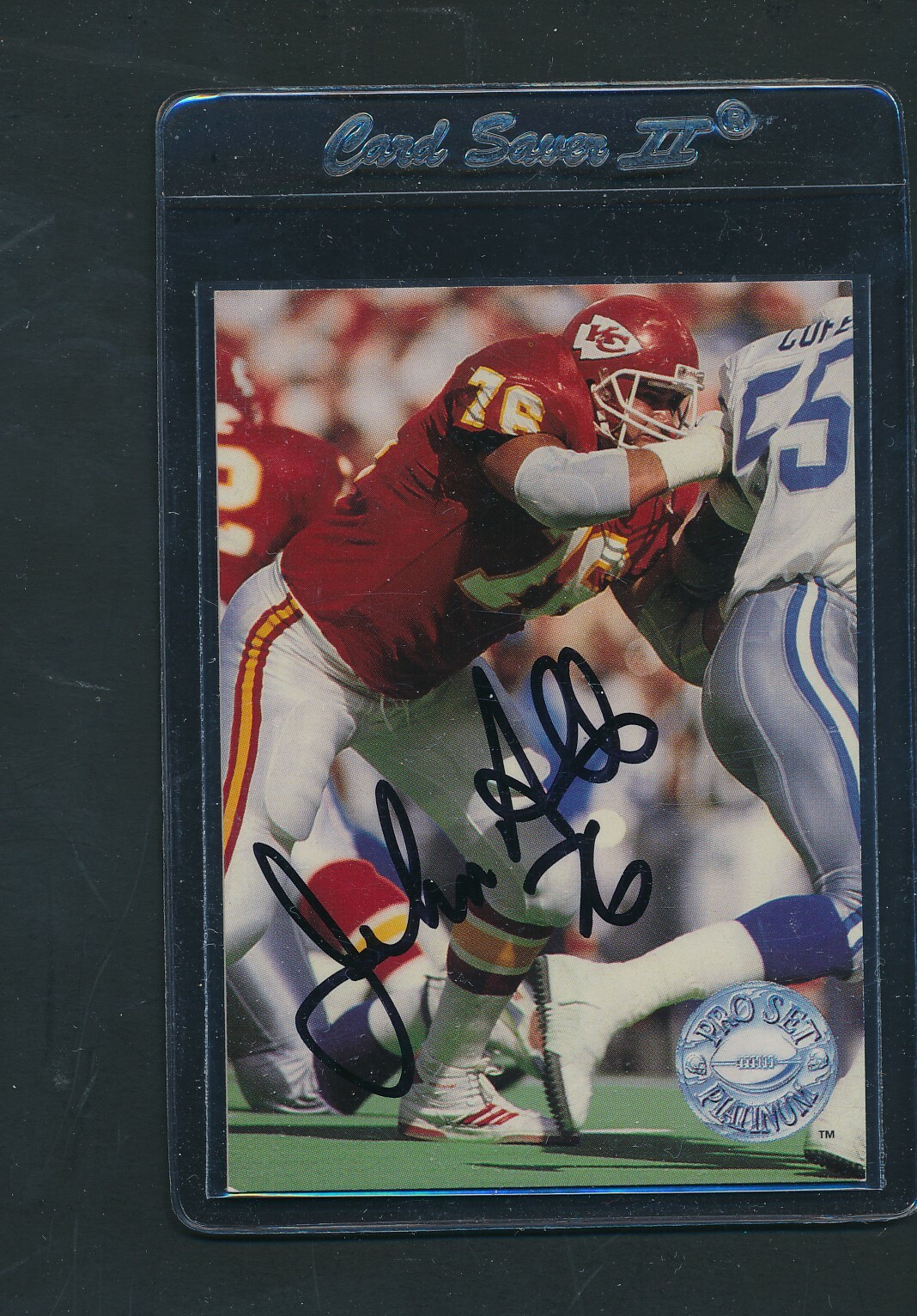 1991 Pro Set Platinum #204 John Alt Chiefs Signed Auto *B9934 | eBay