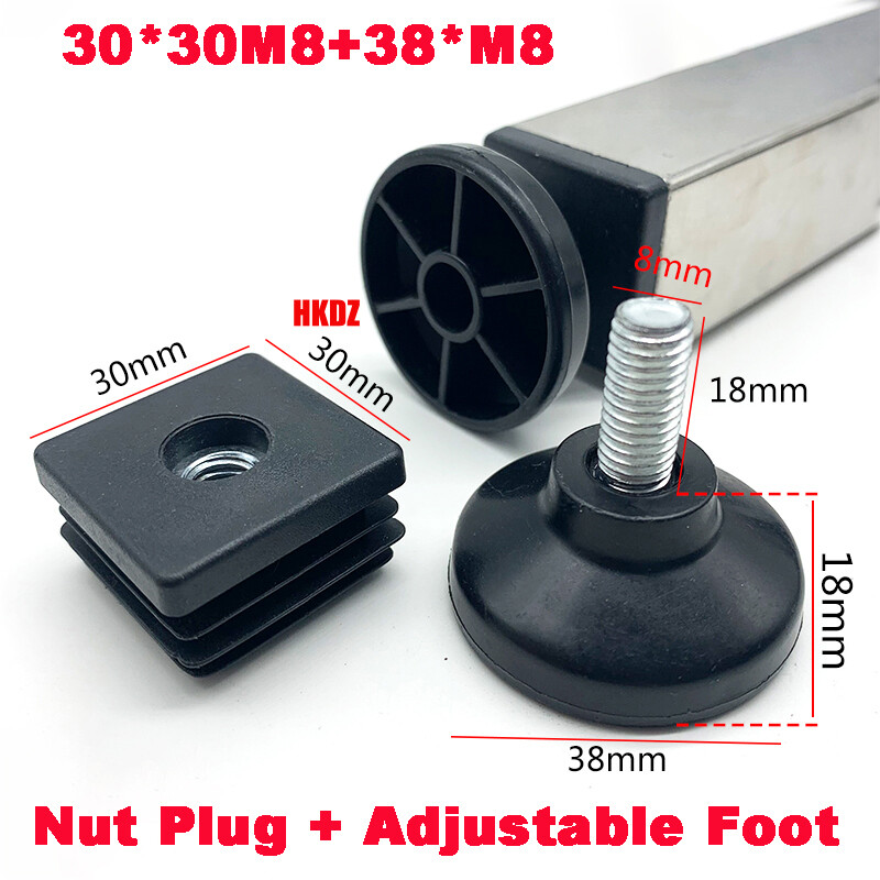 Square Height Adjustable Table Foot Furniture Leveling Machine Feet/Nut ...