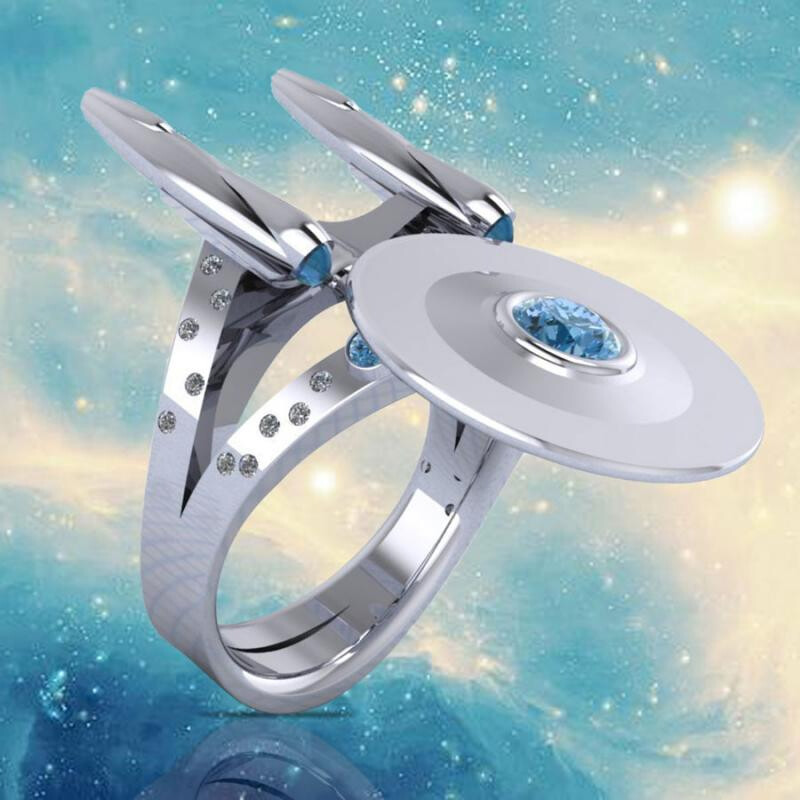 Mens Star Trek Wedding Ring