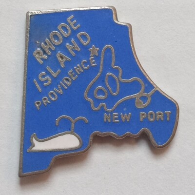 VTG Rhode Island State Outline Hat Lapel Pin Providence New Port Whale ...