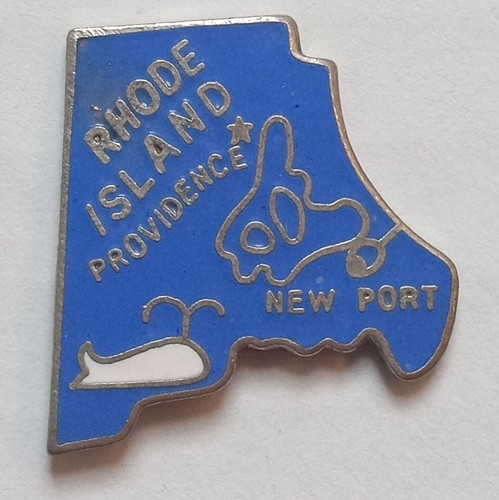 VTG Rhode Island State Outline Hat Lapel Pin Providence New Port Whale ...