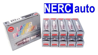 NGK LASER PLATINUM Platinum Spark Plugs PFR6WTG 5547 Set of 10 | eBay